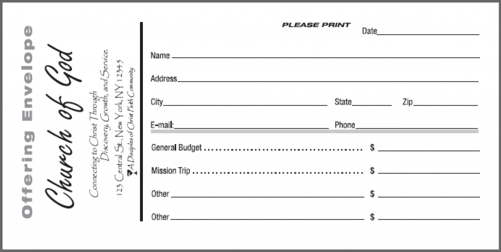 Tithe Offering Giving Envelope Printing You Can Trust